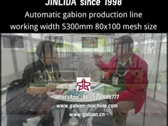 China 4m Hexagonal Wrapped Edge mesh Winding machine , gabion winding machine for sale