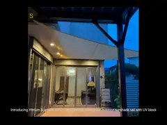 Tela a ombra quadrata Rete da vela Bianco Acquaproof Outdoor Tela a ombra Anti UV