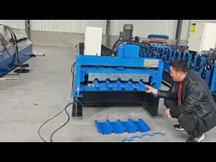 China Customizable Roofing Sheet Roll Forming Machine 8-15m/Min Speed Hydraulic Cutting Any Length Cutting For Business for sale