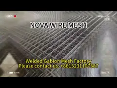 PVC Coated Welded Gabion Mesh 50mmx50mm, 380-550N/mm2 Strength