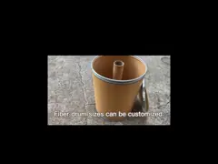 280g Kraft Paper Core Welding Wire Drum Custom Fiber Drum With Lid