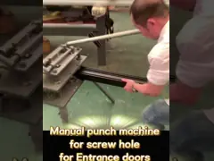 Manual punch machine for screw hole for door