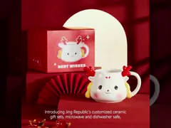 Ready To Ship In Stock Customized Ceramic Gift Sets Microwave and Dishwasher Safe