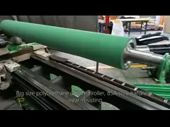 China pu covered roller Polyurethane Coated Roller For Mechanical Transmission 90 Shore A Hardness for sale