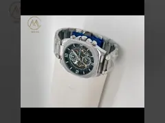 China Newly Design Waterproof  Silver Bezel Quartz Watch Good Price Logo Customize Watch for Men for sale