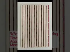 China 5/3mm High Sound Absorbing Timber Linear Grooved Acoustic Panel for Office Meeting Room for sale