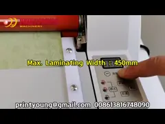 PRY-V480 ミニ 熱用ゴムロール マニュアルフィルムラミネーター