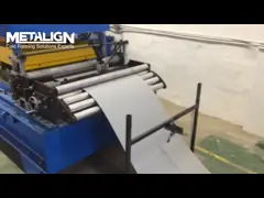 Steel door panel roll forming machine with pattern embossing