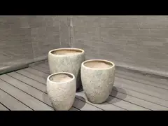 Round Fiber Cement Pot for Barbecue/Charcoal Oven Camping Burners Heater