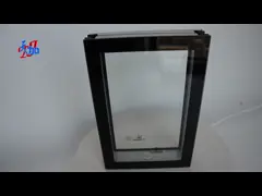 cleanroom window with a durable stainless steel frame