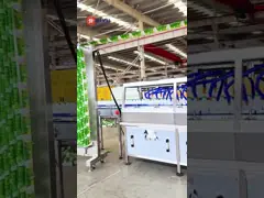 0319 Sleeve labeling machine for special PET bottles customized for an Eastern European customer