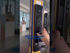 China Tuya Wifi Smart Door Lock with 3D Face Video Intercom RFID Inteligente Card Key Fingerprint Camera for Aluminum or Wood Door for sale