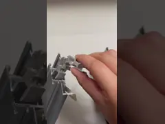 Junto de esquina de aluminio y pieza de esquina de acero inoxidable para marco de pantalla de ventana