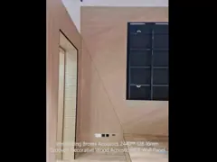 China 2440*128*16mm Grooved Decorative Wood Acoustic MDF Wall Panels Soundproofing Board for sale