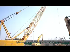 China Second Hand 100T Crawler Crane Boom 52 M +Fixed Jib 19 M used crawler cranes for sale
