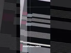 China Customization Stiff Good Version Lenjing Modal ​Striped Material Fabric For Polo Shirt for sale