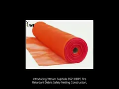 Red de seguridad de la construcción naranja Retrovisores de desechos retardantes de fuego de HDPE personalizados