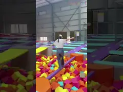 Fade Resistant Trampoline Park Equipment UV Resistant Trampoline Park For Adult