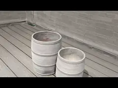 Round Fiber Cement Pot for Camping Burners and Warmer Charcoal Oven Barbecue