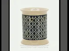 China Ceramic Burner Aroma Essential Crystal Incense Burner Weight Loss Capsules Porcelain Tealight Candle Diffuser for sale