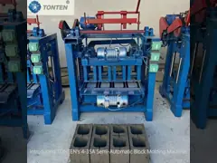 China 4-35A Semi-automatic Block Molding Machine Porous Brick Making Machine for sale