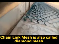 China PVC Coated Cyclone Diamond Chain Link Mesh Fabric 5m - 50m For Fence for sale