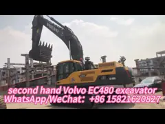 High Efficiency Volvo EC 480DL Used Excavator Machine Easy Maintenance