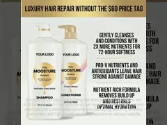 China Hair Shampoo and Conditioner Set Daily Moisturizing Update with Pro-V Nutrients 2 Pieces Hair Care Set for sale