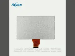 8 inch 800x480 TFT LCD Display High Brightness 1000cd/m2 for Industrial Application RGB Interfacde
