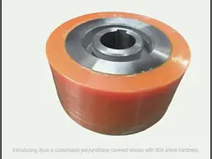China Customized Polyurethane Covered Wheels 90 A Shore Hardness PU Wheel for sale