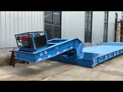 China Gooseneck Lowbed Trailer Customization For Oversized Load Transportation Services for sale