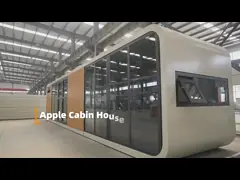 China Lakeside Leisure Apple House Resort Prefab Container Homes No Installtion Required for sale