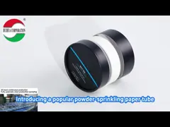 Cosmetic Puff Loose Powder Paper Tube Eco friendly
