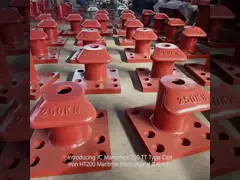 250T Tee Type Cast Iron HT200 Maritime International Bollards Ship's Bollard anchor rods molten metal	Boat Bollard  Small Boat Bollards Jetty Bollards Galvanized Fixed security station for marine boat