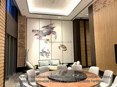 China Foldable Room Separator Partition Wall with 2000-6000mm Height Range and Single/Double Door Options for Conference Rooms for sale