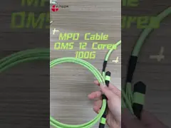 Cina Alta densità 12 Core Multimode OM5 100G Fibra ottica MPO a MPO Cavo di tipo B per il sistema di comunicazione in fibra ottica in vendita