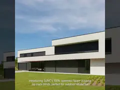 100% Openness Factor Outdoor Zip Track Blinds Perfect for Outdoor Residential or Commercial Spaces