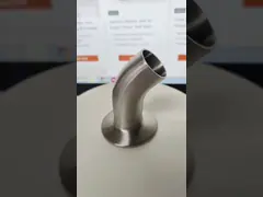 China Sanitary Stainless Steel 90 Degree Elbow , Butt Weld Stainless Steel Ferrule Clamp for sale