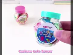 China Barreled Cute Cartoon Marine Animal Fruit Style Small Eraser For Kids Prizes for sale