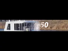 China Recreational Pontoon House Boats Aluminum Hull Houseboat Luxury Style for sale