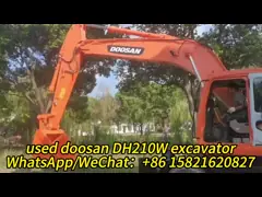 Easy Maintenance DH210 Wheeled Used Doosan Excavator 21 Ton Digger