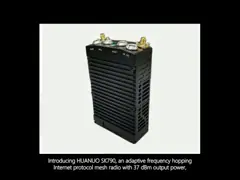 Rádio de malha de protocolo de Internet de frequência adaptativa com potência de saída de 37 dBm