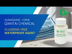 China Fluorine Free Waterproof Agent / Excellent Water Repellency / Does Not Affect Color Fastness / Improves Rubbing Fastness / Free Of Organic Halides / PFOA / PFOS for sale