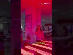 Bares KTV Hotéis RGB 3D Meteor Tube Luzes 360° Ângulo de visão 3D meteoro tubo