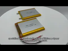 China Li-Ion Battery 104050 3.7v 7.4v 2500mAh 9.25wh Rechargeable Lithium Polymer Battery For Hearing Aids for sale
