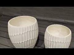 Indoor and Outdoor Spaces Fiberclay Planter with Long-Lasting Life Time Keep 5-6 Years