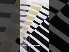 China Pure Cotton Striped Fabric 170gsm 175cm Width - 95% Cotton 5% Spandex Material for T-Shirts and Pajamas for sale