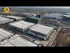 China Efficiently Designed Steel Structure Building With Welded H Steel Column And Gutter Accessory for sale