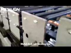 3 Layers Metal Deck Roll Forming Machine With Flying Hydraulic Cutting