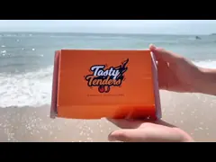Recyclable Custom Logo Food Container for Hot Dogs and Burgers Eco-Friendly Fast Food Packaging
